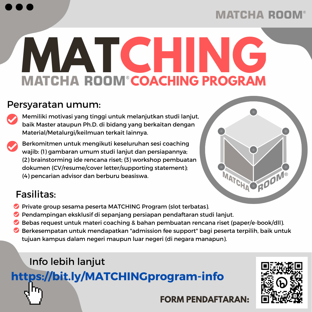 MATCHA ROOM Coaching Program - Welcome to #KotakAjaib Web Page